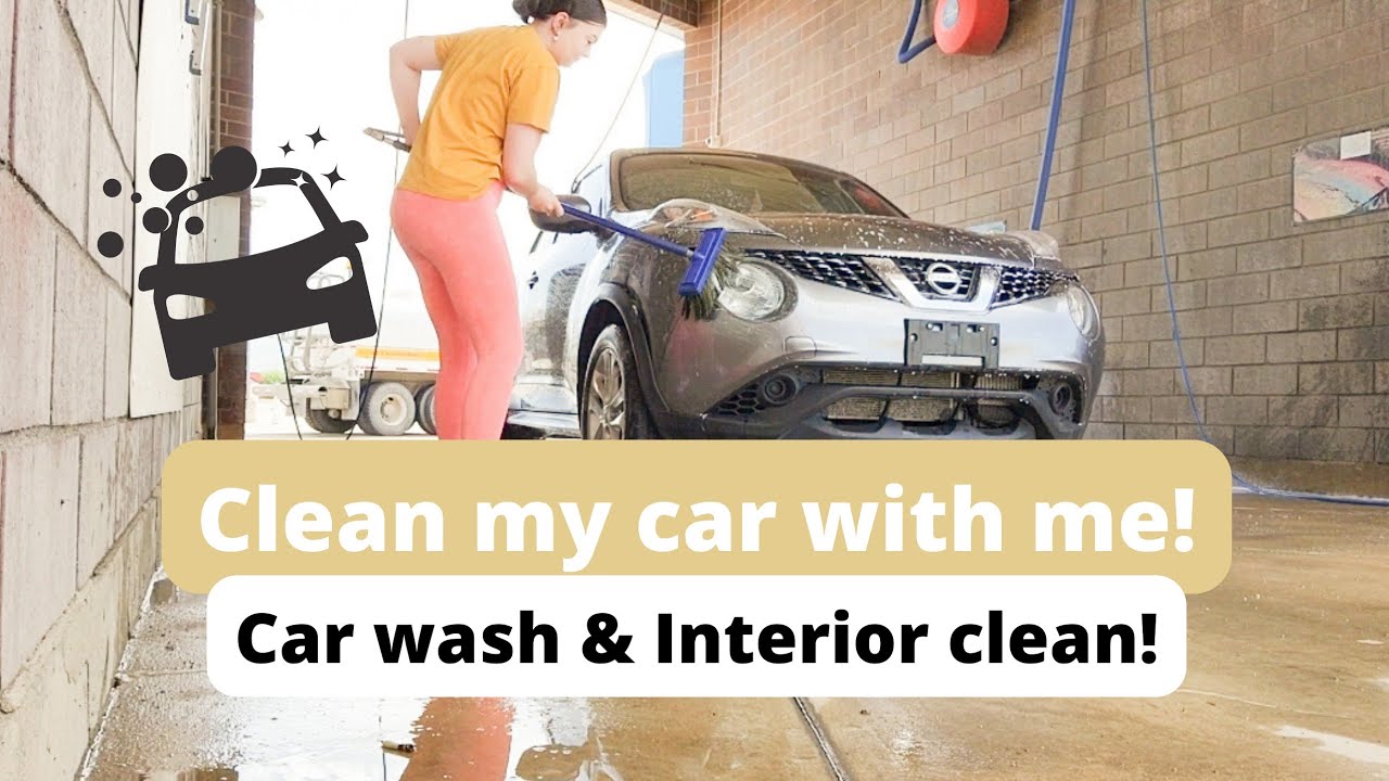 CLEAN MY CAR WITH ME! | Washing my car & detailing the inside! | speed ...