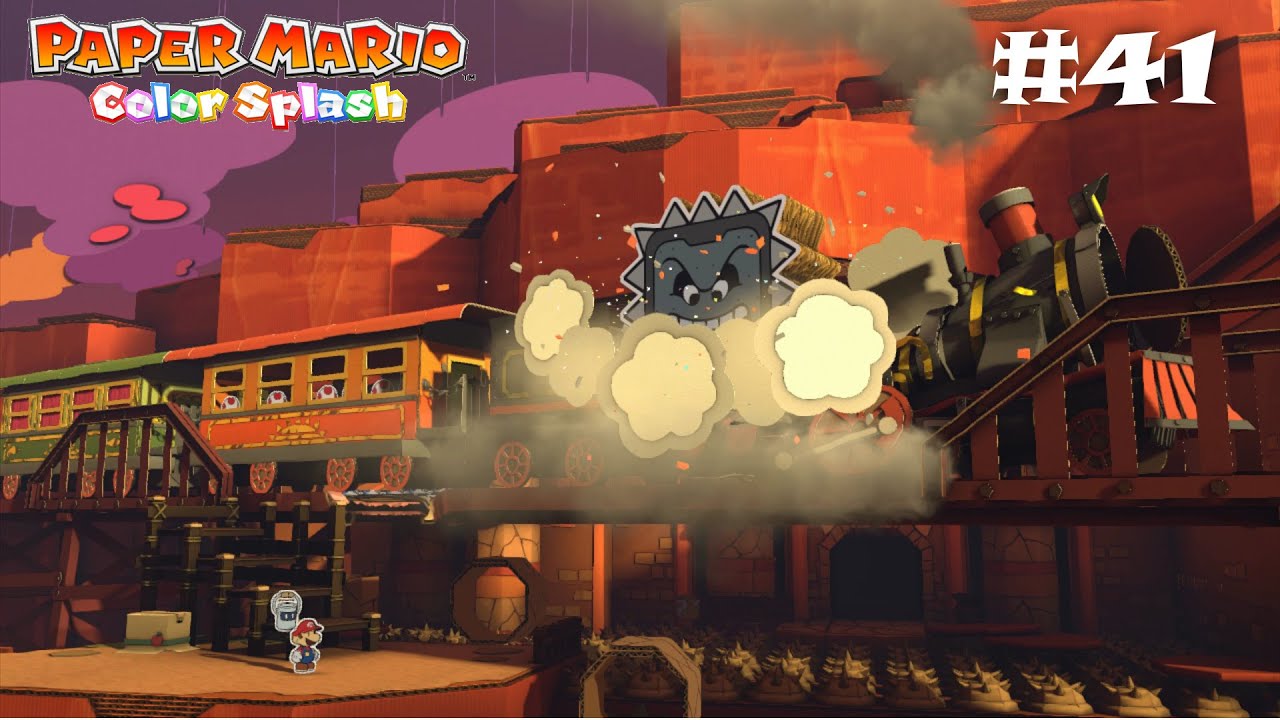 Let's Play: Paper Mario Color Splash - Toad Trainworks - YouTube