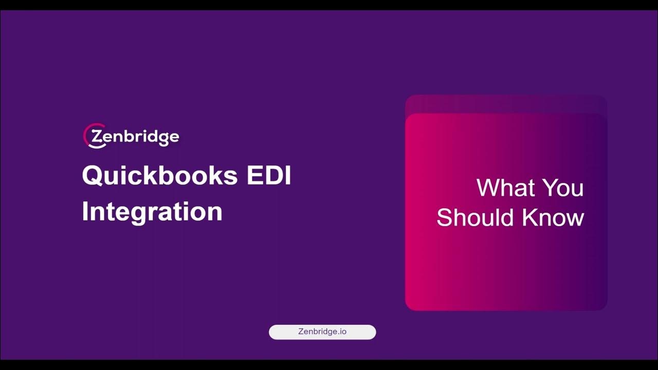 Quickbooks EDI Integration Using Webhooks - YouTube