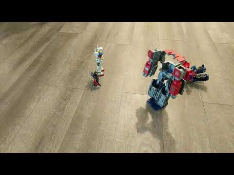 Gundam VS  transformers stop motion
