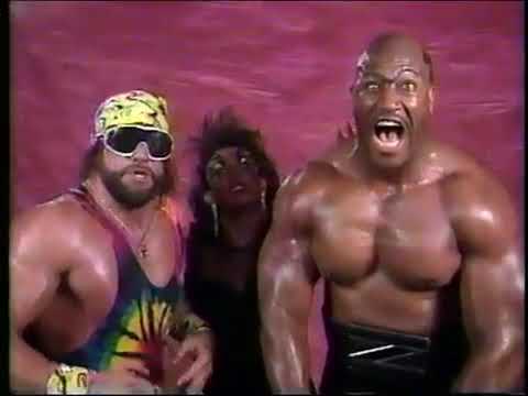 Classic "Macho Man" Randy Savage, Sherri Martel and Deebo aka Zeus ...