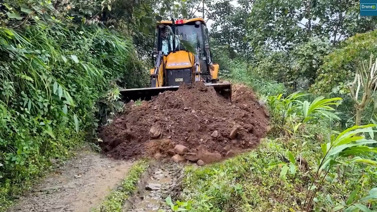 Very Narrow Mountain Road Took Time to Renovate and Resurface - YouTube