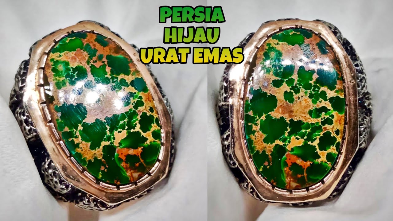 BATU PIRUS PERSIA HIJAU TUA URAT EMAS TOP KOLEKTOR‼️ - YouTube