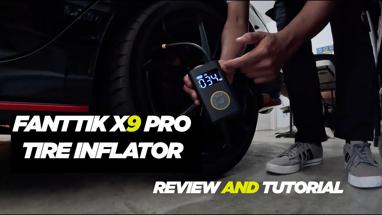 Fanttik X9 Pro Portable Tire Inflator - Tutorial and Review - YouTube