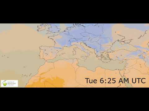 Mediterranean Surface Temperature Weather Forecast HD: 25 Mar 2023 ...