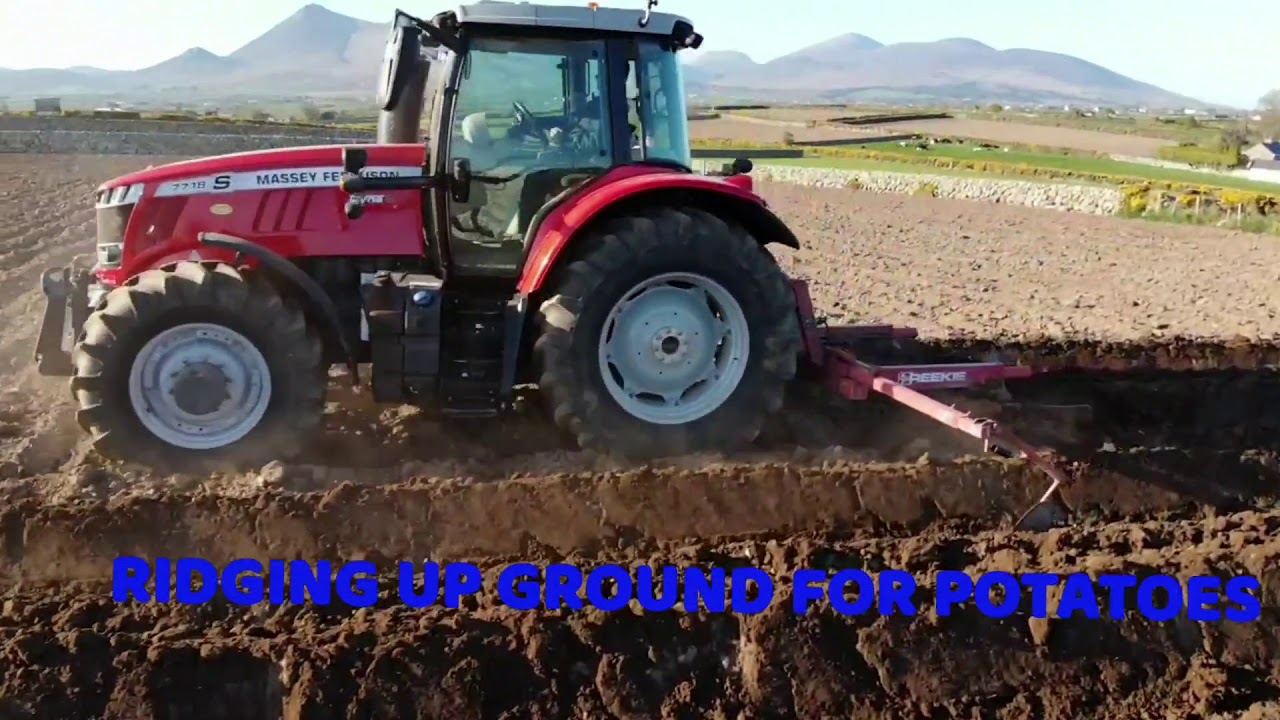 RIDGING GROUND FOR POTATOES - YouTube