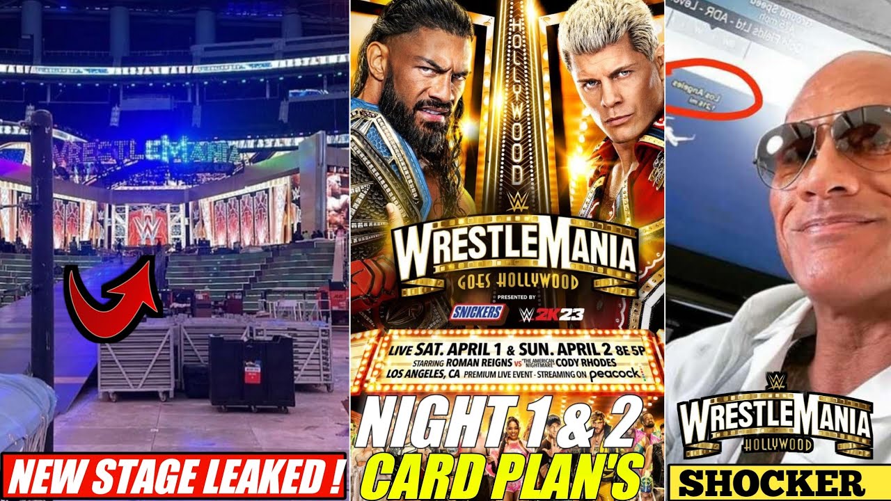 WWE Wrestlemania New STAGE LEAKED ! The ROCK Returns Wrestlemania,WM 39 ...