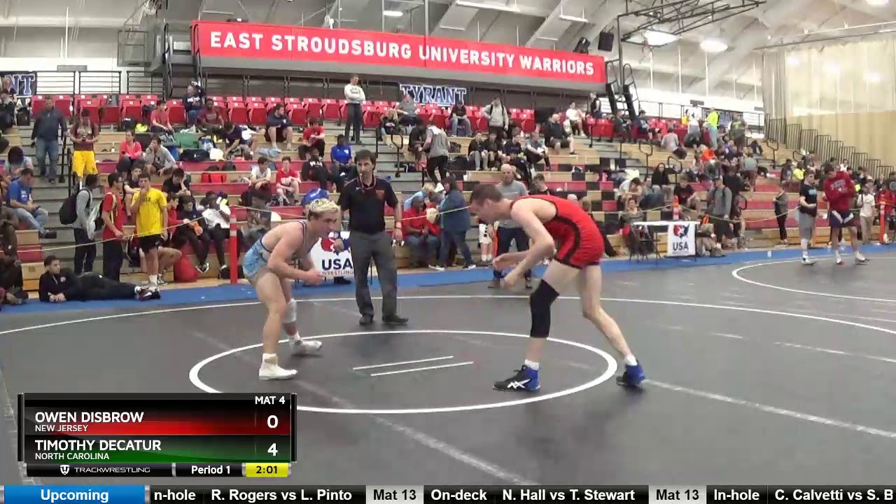 Junior Men 138 Owen Disbrow New Jersey Vs Timothy Decatur North ...