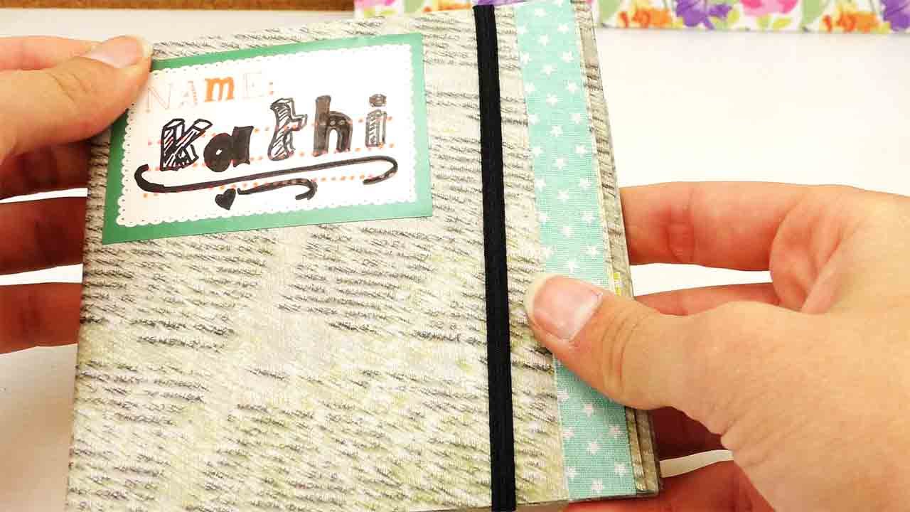 DIY School Supplies | Mini Mappe für Sticker oder eine CD | Geschenk ...