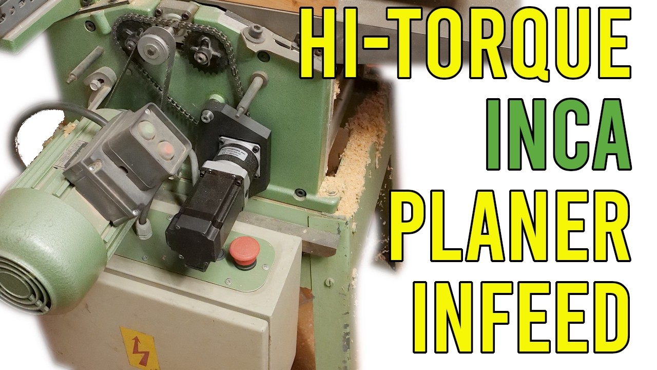 Hi-Torque planer infeed for my Inca Jointer/planer || RotarySMP - YouTube