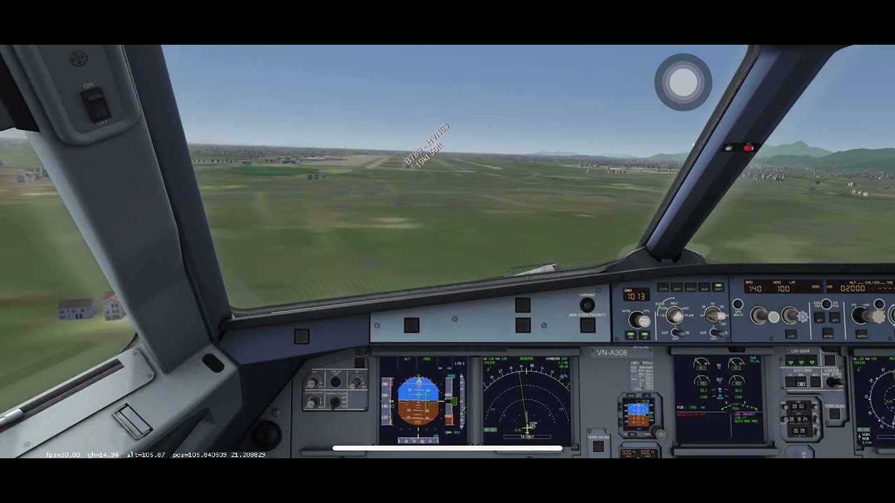 Airbus A320-214 Landing at VVNB | Windshear go around | AeroFly Global ...