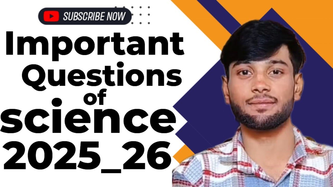 Important questions of Science for 2026_27 - YouTube