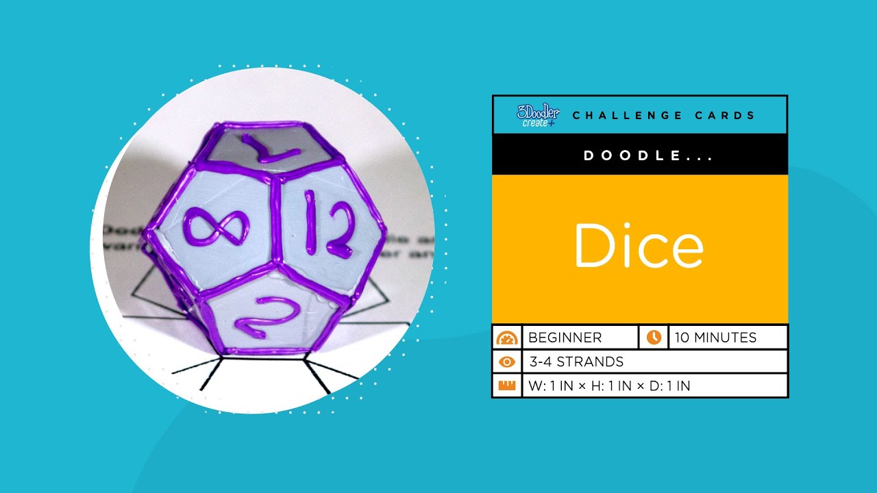 How To Doodle DICE With A 3D Pen 3Doodler Create YouTube How To Doodle DICE With A 3D Pen 3Doodler Create YouTube