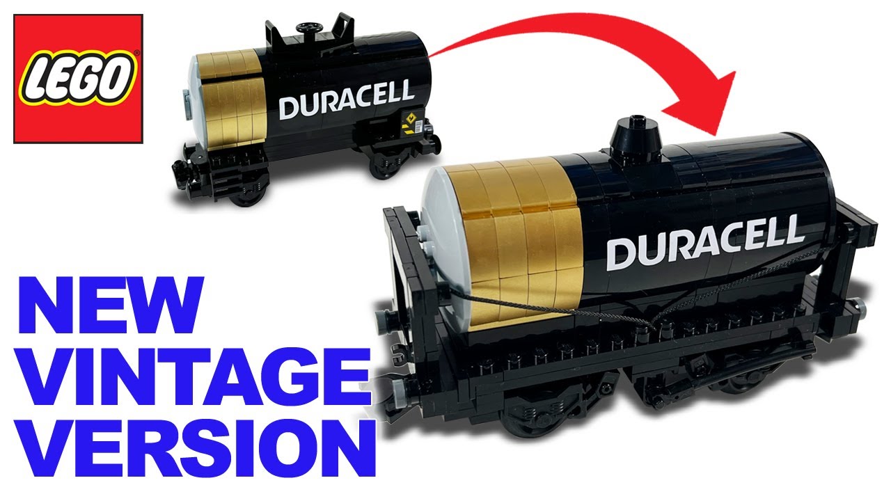 LEGO Duracell Tanker: VINTAGE VERSION! | A second train MOC in a more ...