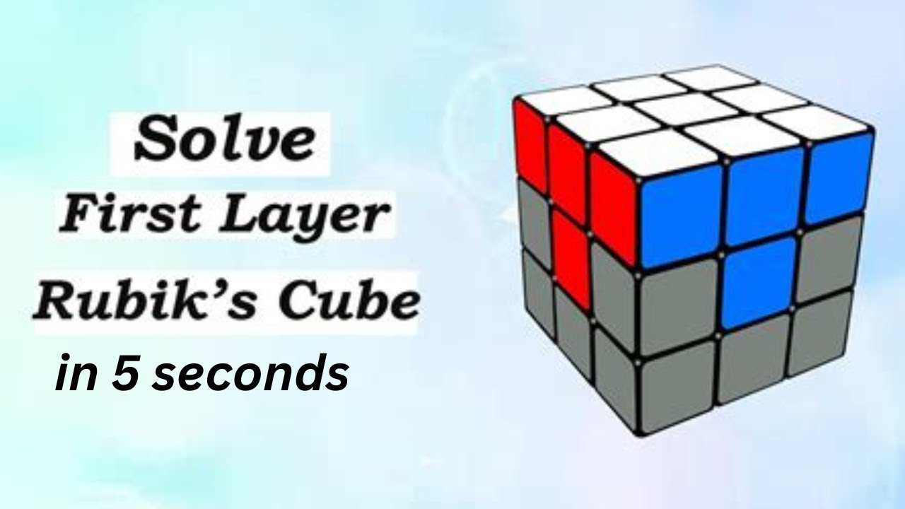 how to solve first layer in 5 seconds - YouTube