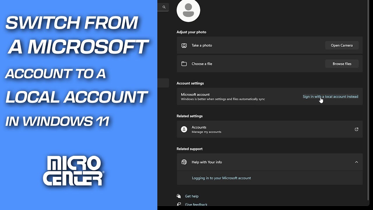 How To Switch From A Microsoft Account To A Local Account In Windows 11 ...