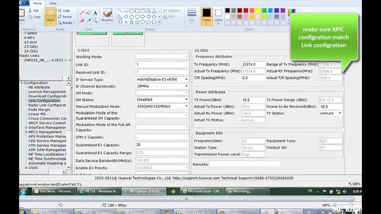 Xpic Link Configuration Huawei - YouTube