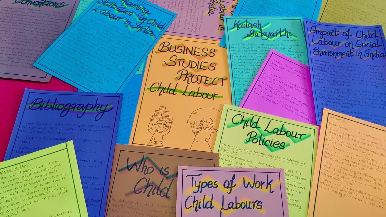 Business Studies Project CBSE Class XII on Child Labour - YouTube
