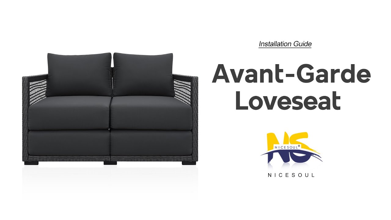 Outdoor Sofa| Installation Guide| Avant-garde 2-Seater Chair - YouTube