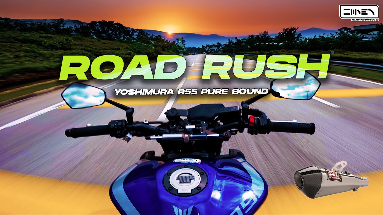 ROAD MIDDAY RUSH | Yamaha MT-09 + Yoshimura R55 Pure Sound [4K 60 FPS ...