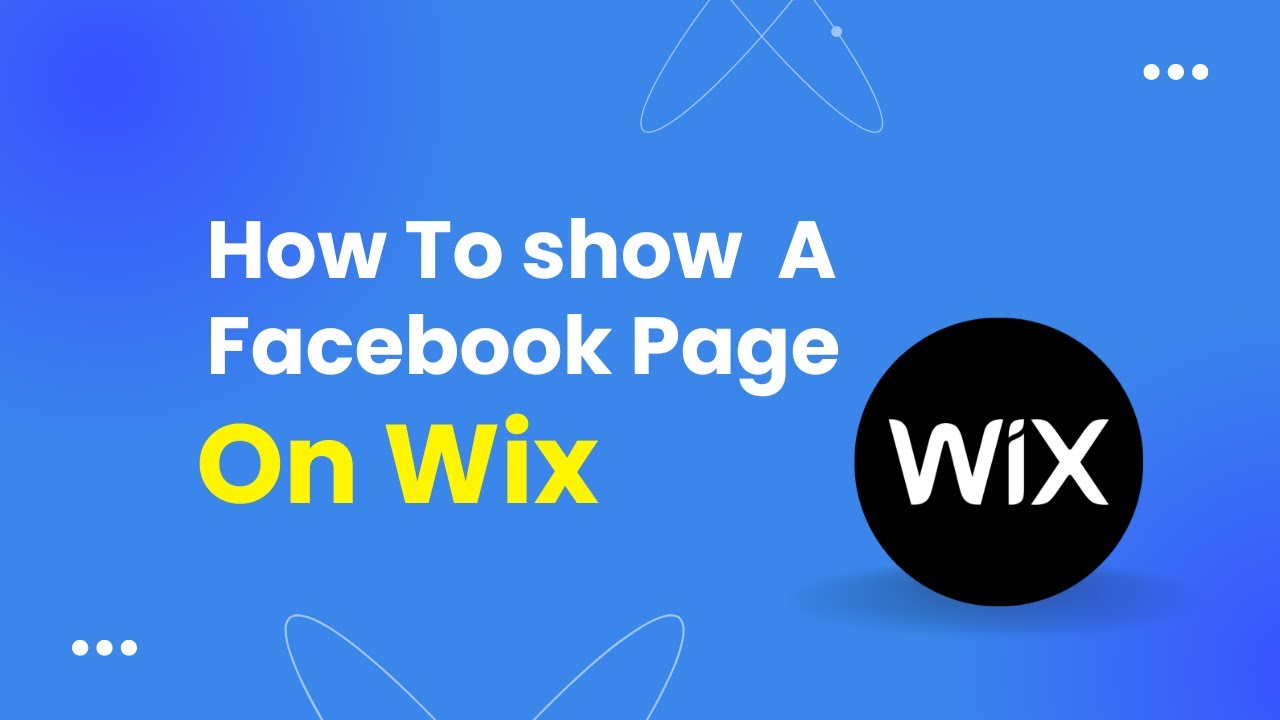 Wix How To Show Facebook Page (Very Easily) - YouTube