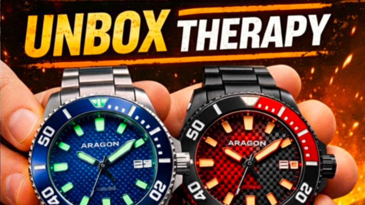 Aragon Watches Unboxed | Massive 50mm GMT + Titanium Automatic (Worth ...