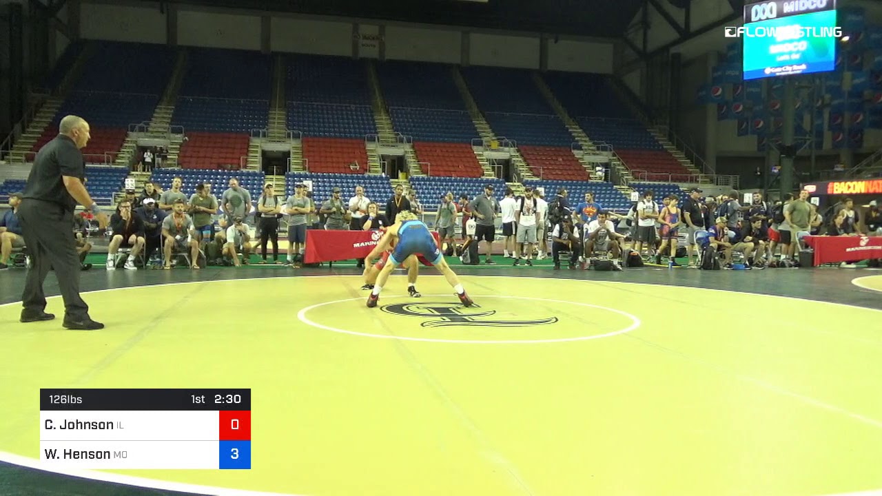 126 Lbs Cons Semis Cameron Johnson Illinois Vs Wyatt Henson Missouri ...