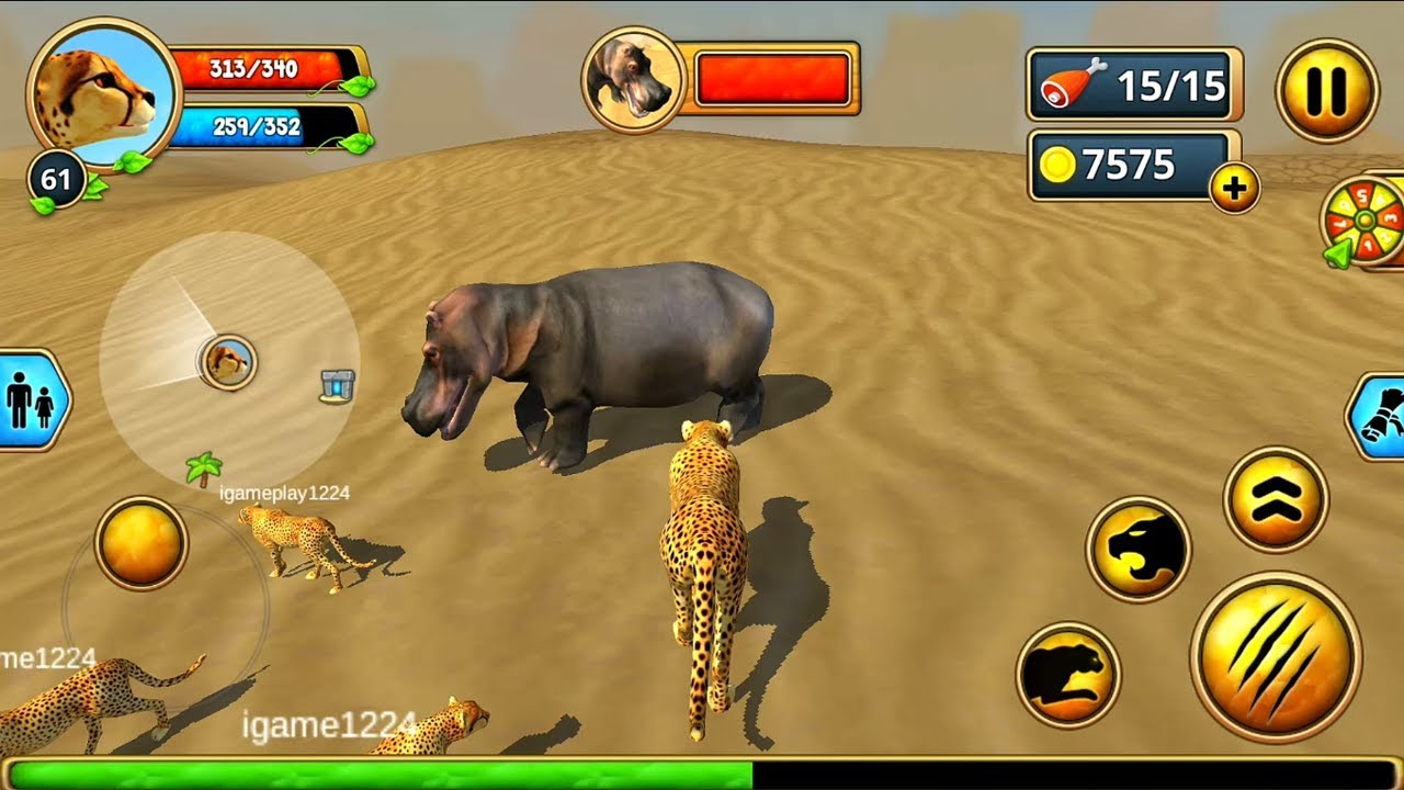 Cheetah Family Sim Android Gameplay #1 - YouTube