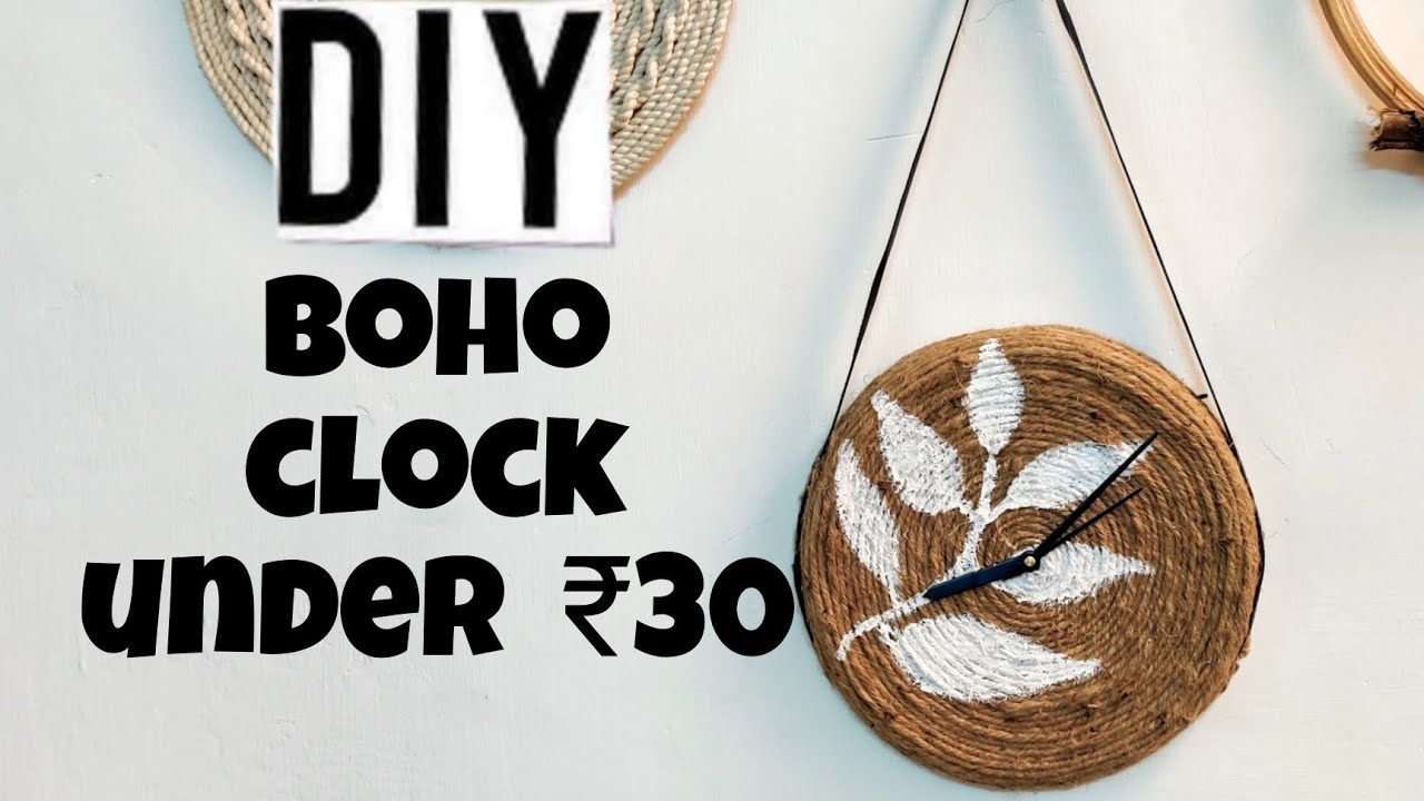 DIY Clock in budget (easy and budget friendly) - YouTube