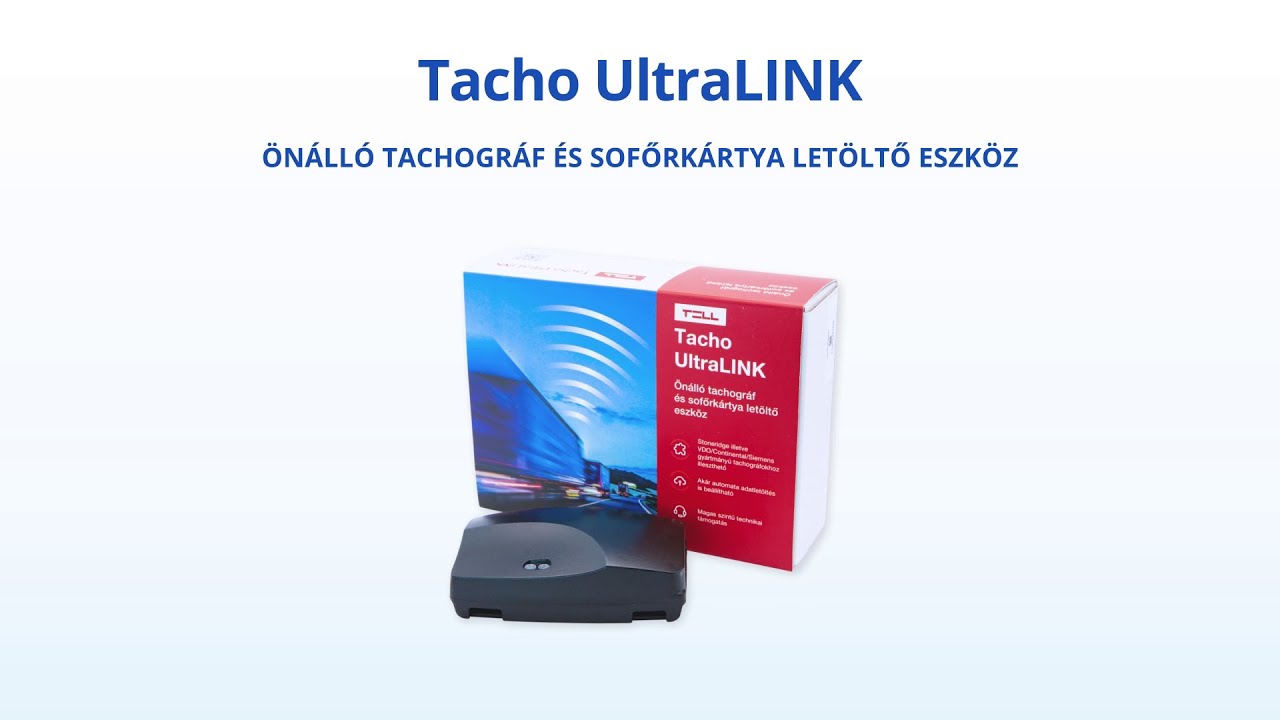 Tacho UltraLINK Önálló tachográf- és sofőrkártya letöltő eszköz és ...