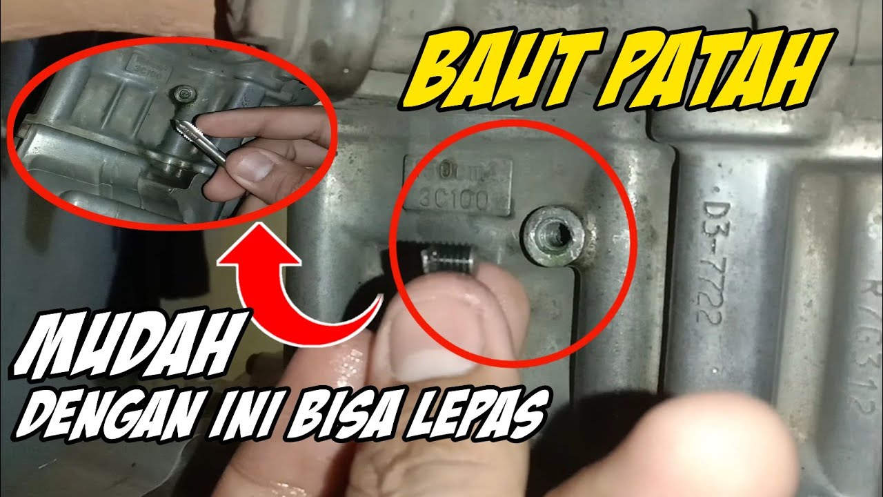 Cara Melepas Baut Patah Pada Blok Mesin | Baut pembuangan Air Radiator ...