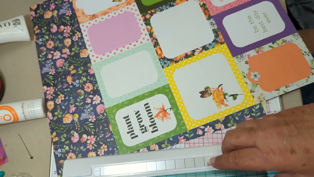 Using Park Lane paper to make a card - YouTube