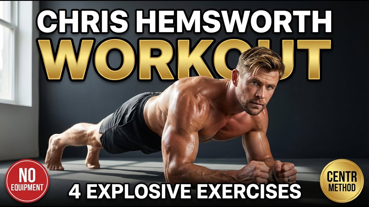 Chris Hemsworth's THOR Workout: 4 Explosive Bodyweight Exercises ...