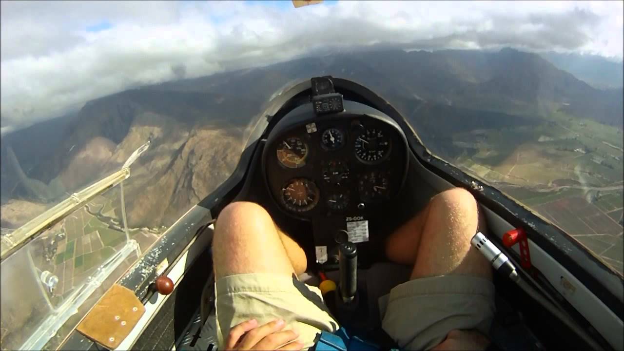 Glider Flight in Wave with a passenger, OJ Brits, ZS-GOK, FAWC, 2013-07 ...