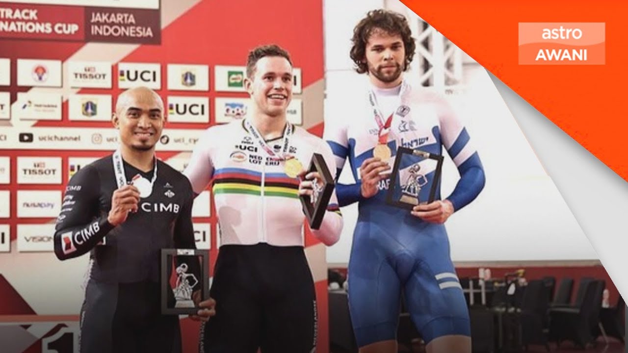 UCI | Azizulhasni Awang raih pingat perak acara keirin di Jakarta - YouTube