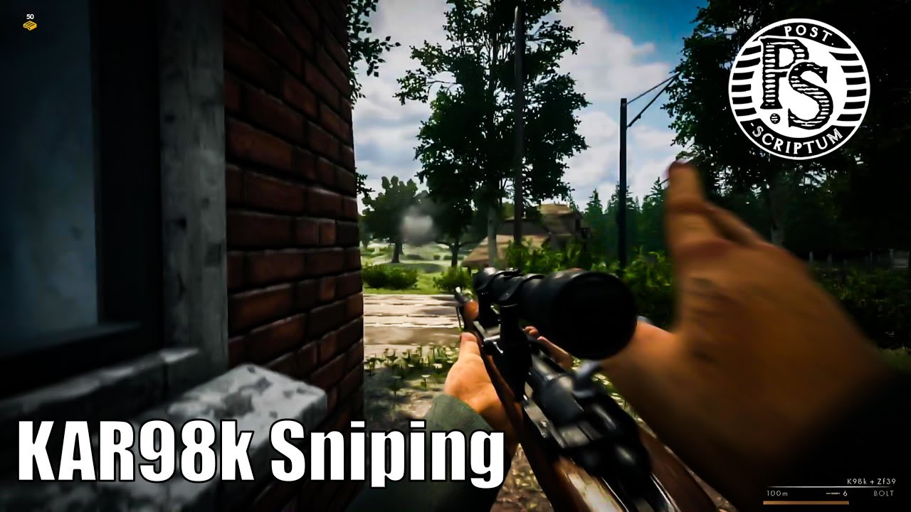 KAR98k Sniper! Post Scriptum 40 vs 40 Gameplay - YouTube