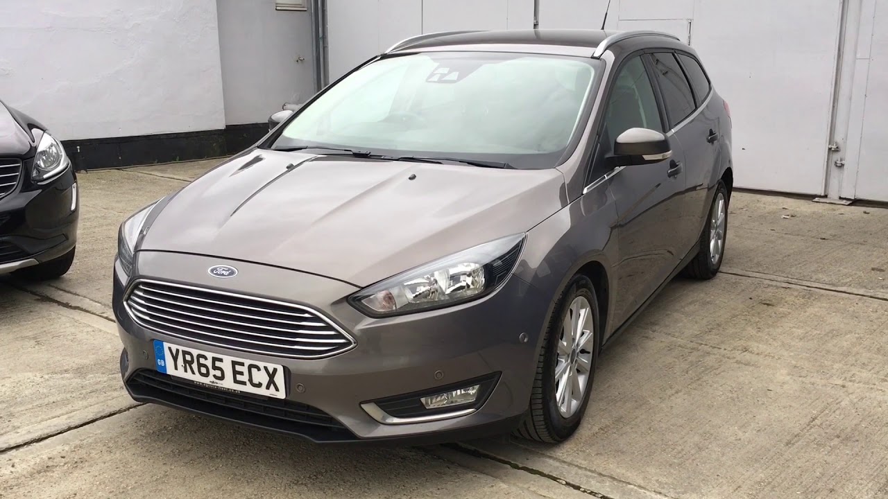 2015/65 Ford Focus 2.0TDCi Titanium Navigator Estate in Lunar Sky - YouTube