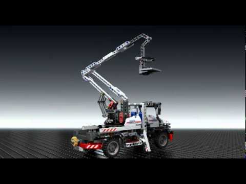 LEGO Technic 8071 Bucket Truck Animation - YouTube