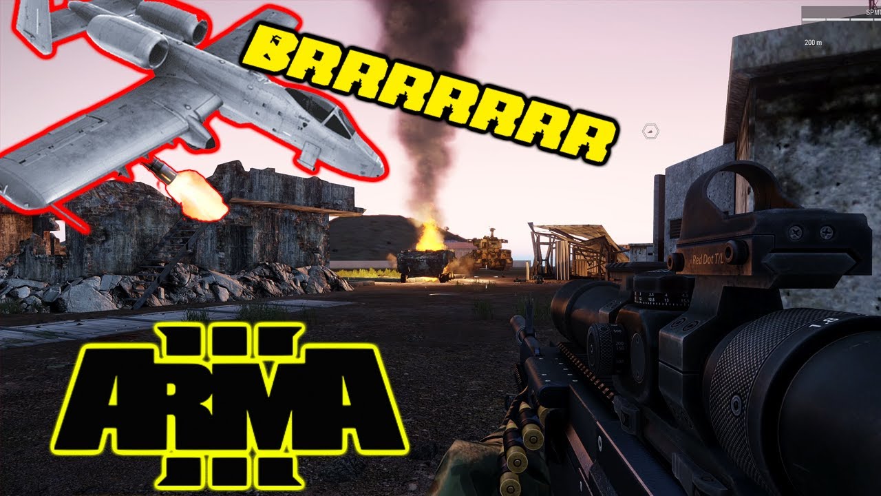 ARMA 3 - STORMING TWO MOUNTAIN BASES (Epic A-10 Air Support) - YouTube