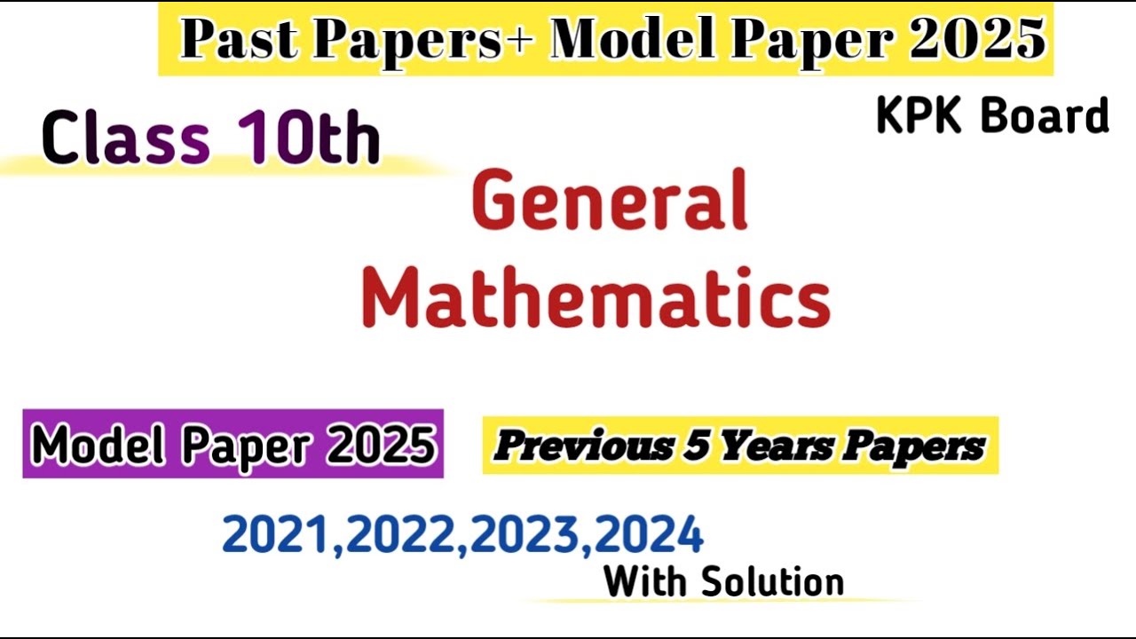 10th Class General Maths Past Papers Atd Board/ Maths Past Papers Class ...