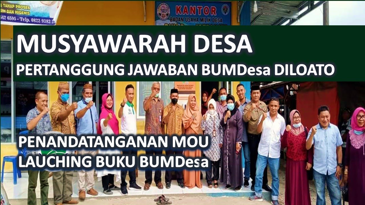 LIVE MUSDES PERTANGGUNG JAWABAN BUMDesa - MOU & LAUNCHING BUKU BUMDesa ...