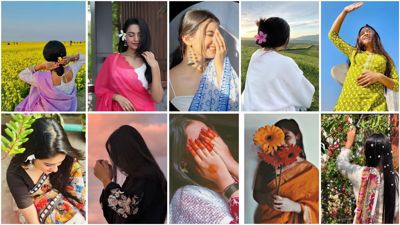 Awesome hidden face poses for girls 🌈🎀|| girls unique poses idea🧿♥️ ...