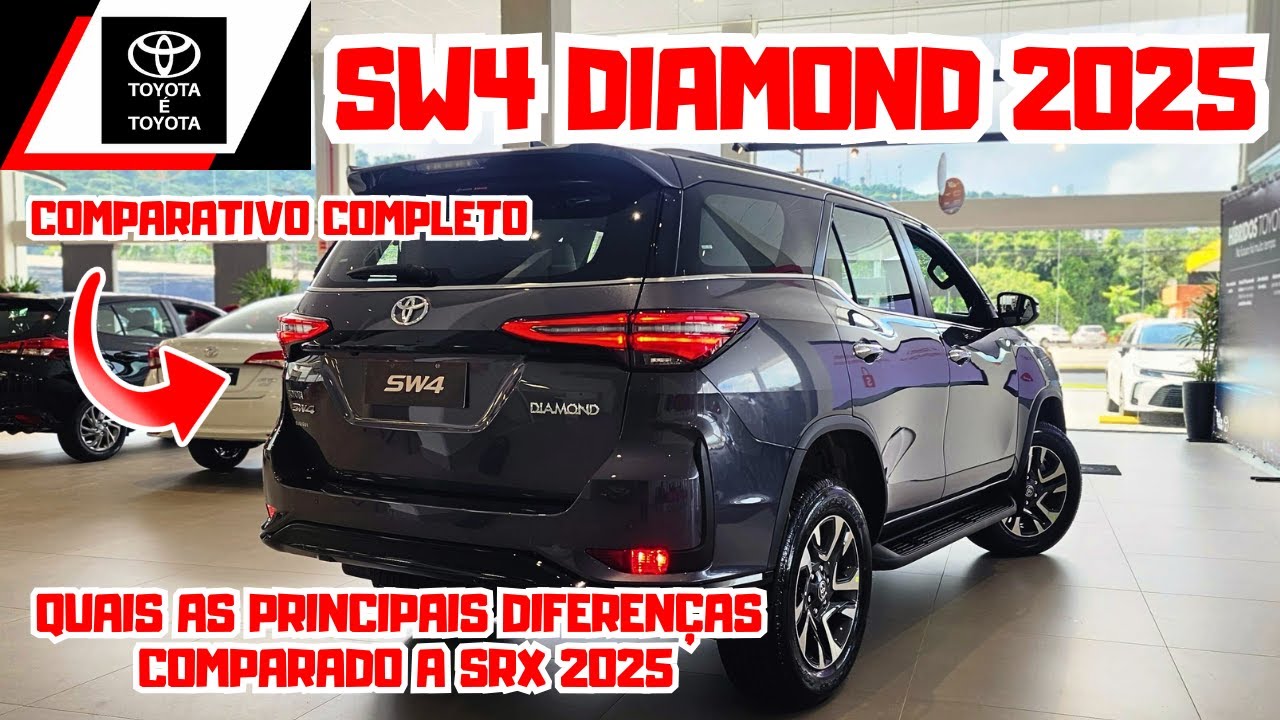 NOVO TOYOTA SW4 DIAMOND 2025 | QUAIS AS PRINCIPAIS MUDANÇAS NO MODELO ...
