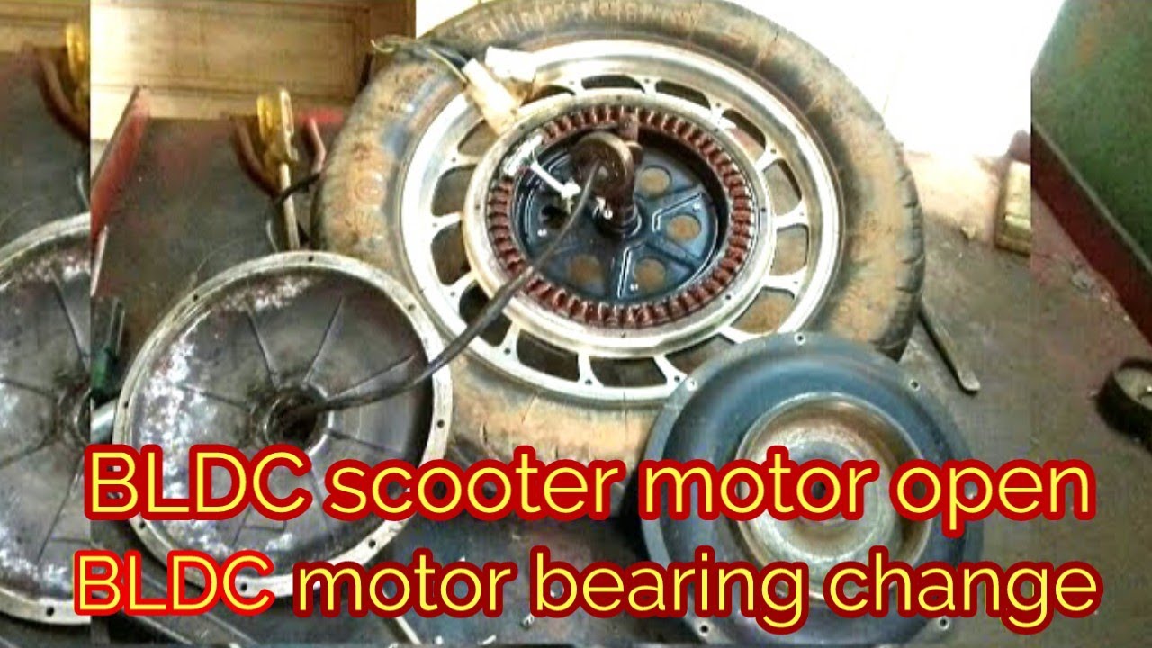 ELECTRIC BIKE BLDC HUB MOTOR BEARINGS CHANGE AND GREASE - YouTube