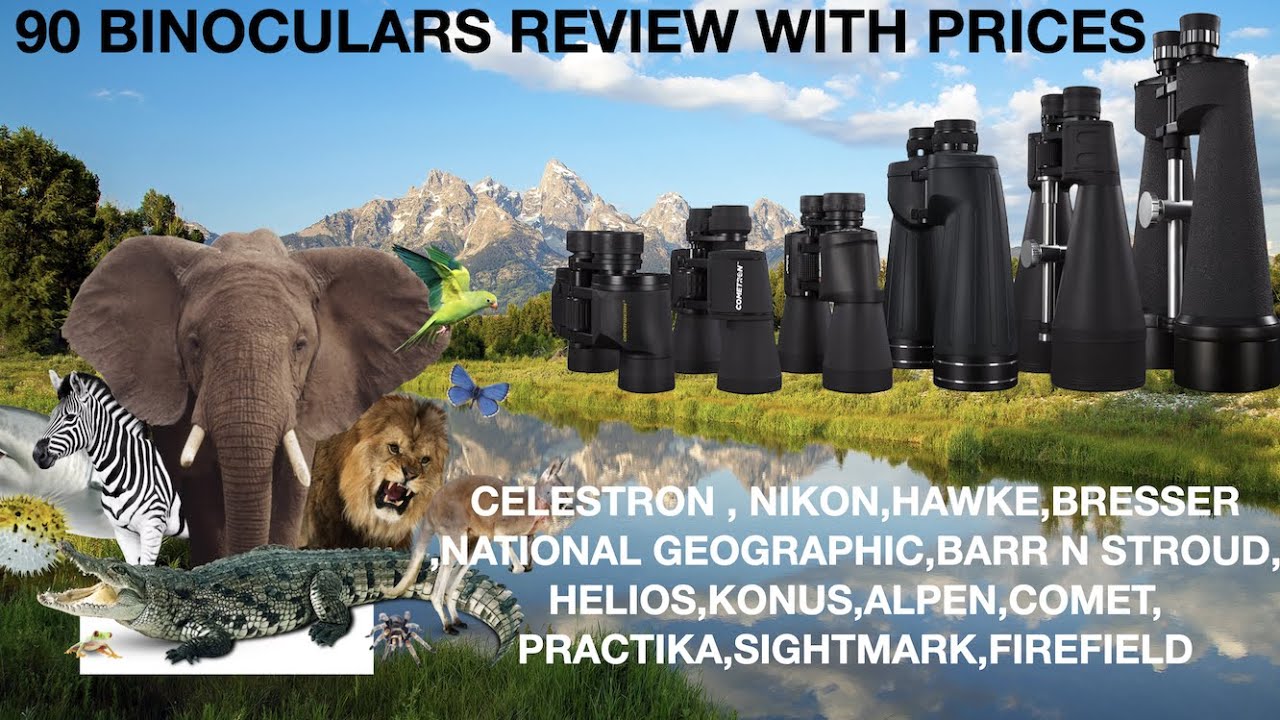 90 BINOCULAR QUICK REVIEW -PRICES-NIKON,CELESTRON,HAWKE,BRESSER,NAT ...