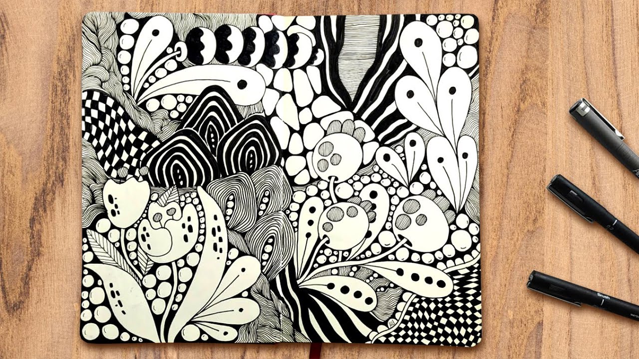 Discover the SECRET to Creating Stunning Abstract Zentangle Art - YouTube