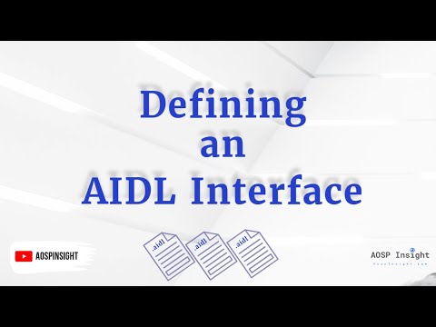 Defining AIDL in Android AOSP - YouTube