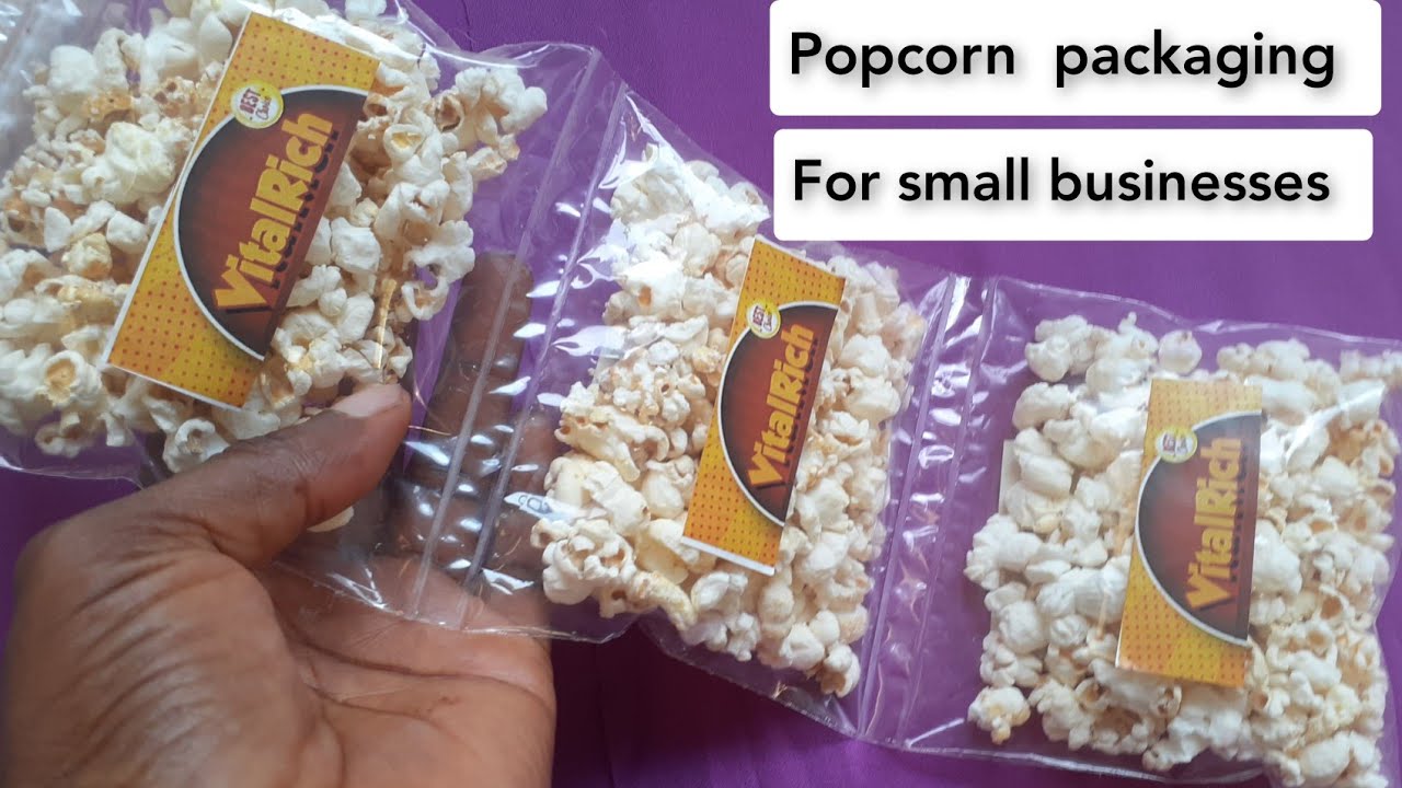 Popcorn packaging for small businesses - YouTube