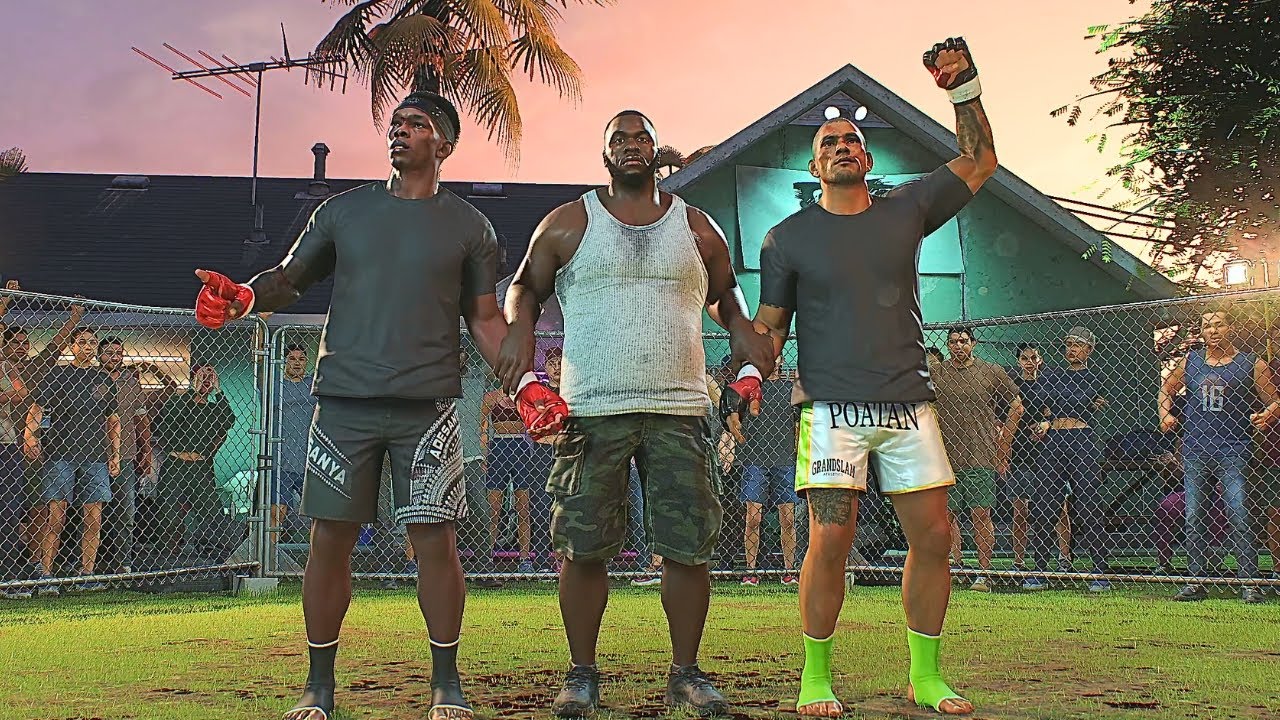 “17” Israel Adesanya Vs. “17” Alex Pereira : EA Sports UFC 5 Backyard ...