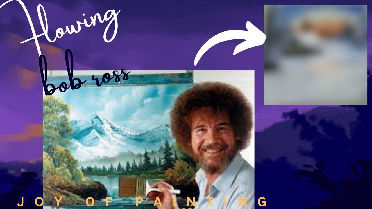 Following bob ross painting |winter scene |joy of painting - YouTube